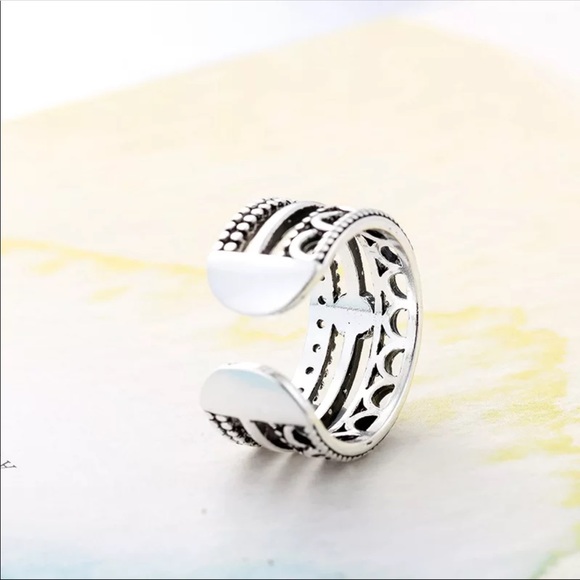 Jewelry | New 925 Sterling Silver Ring Boho Adjustable | Poshmark